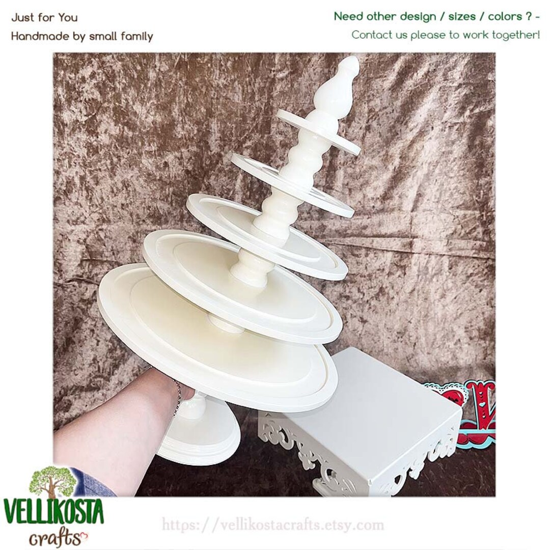 Macaron Tower Wood Macarons Stand Dessert Stand Wedding Treats Display ...