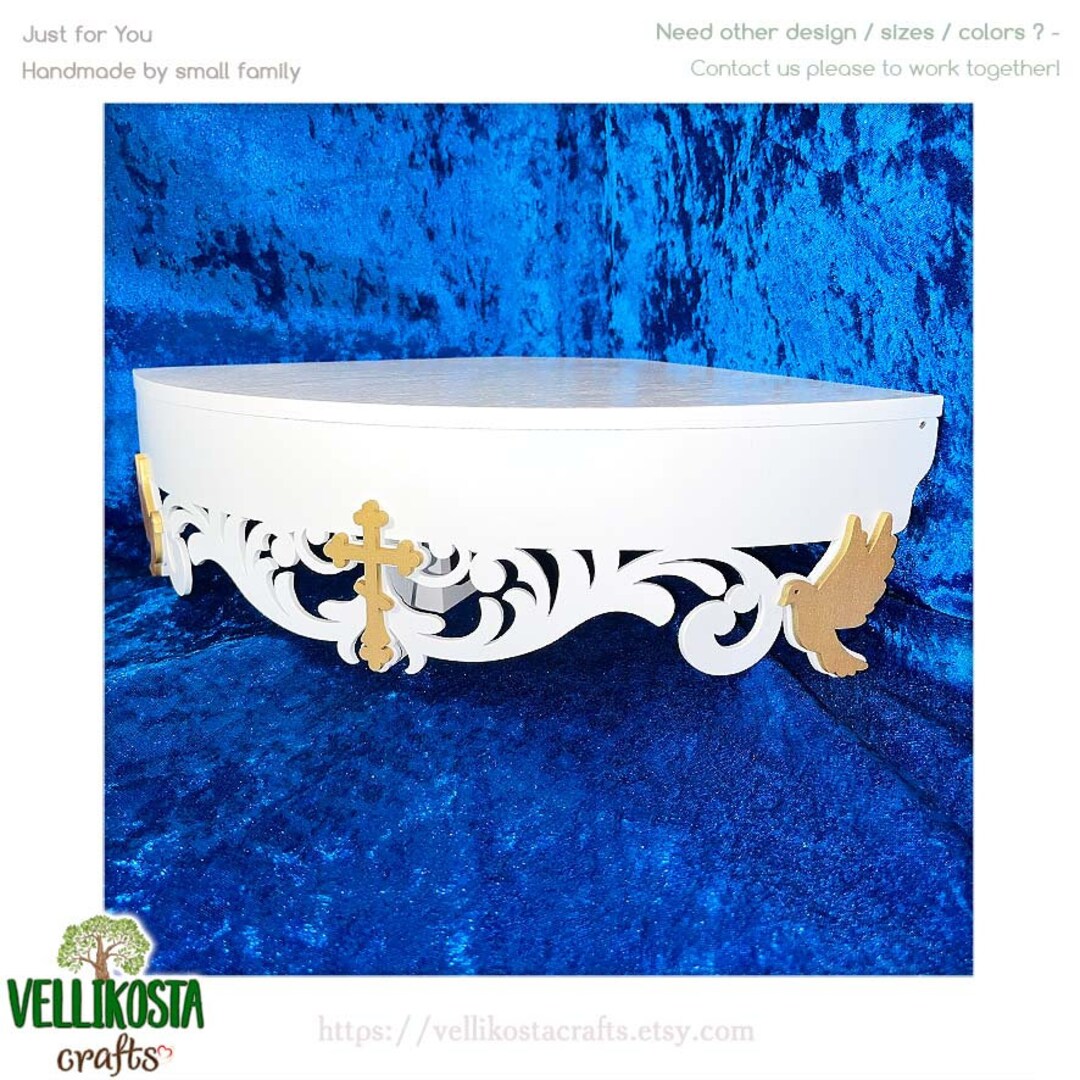 Float Corner Shelf Christian Display Catholic Orthodox Home Prayer ...