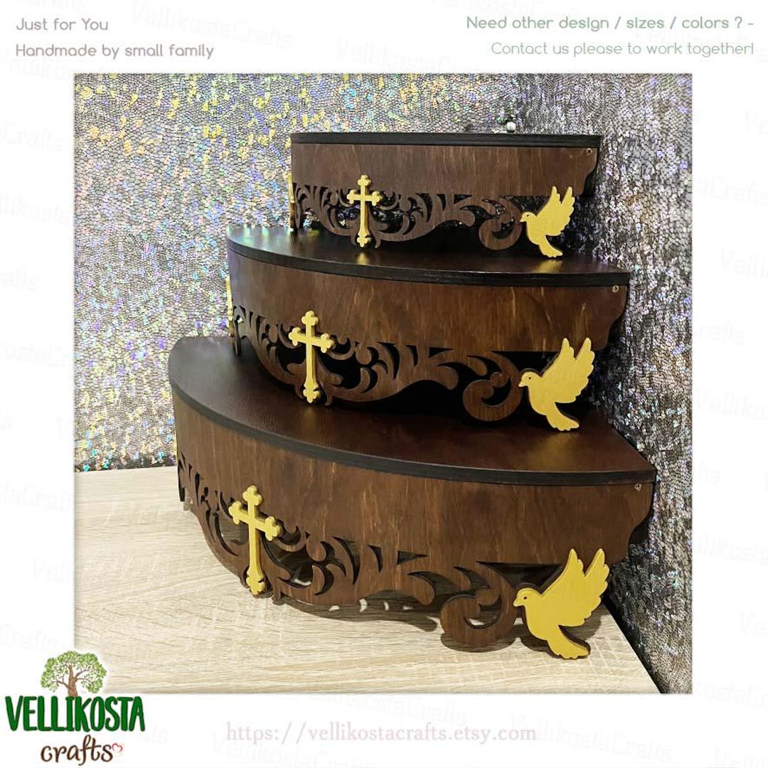 Corner Altar Shelf Christian Catholic Orthodox, Shelf for Ashes Urn ...