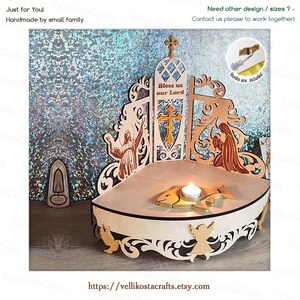Handmade Wooden Corner Shelf: Christian Orthodox Icon Altar - Etsy