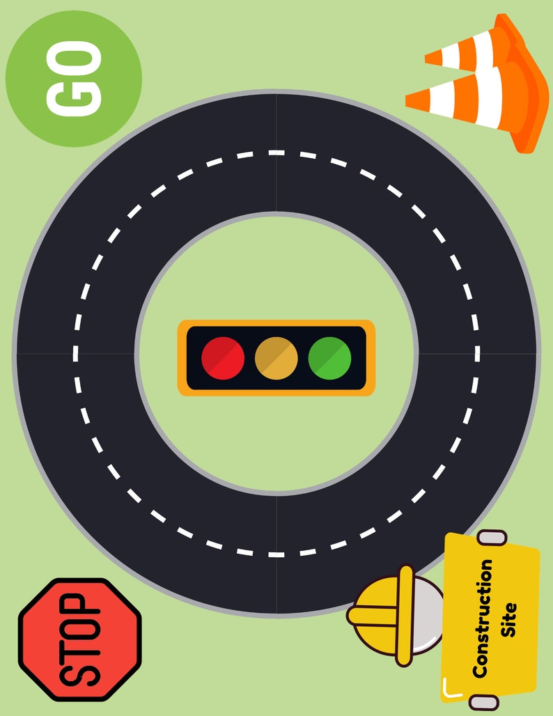 On the Road Printable Playmat - Etsy