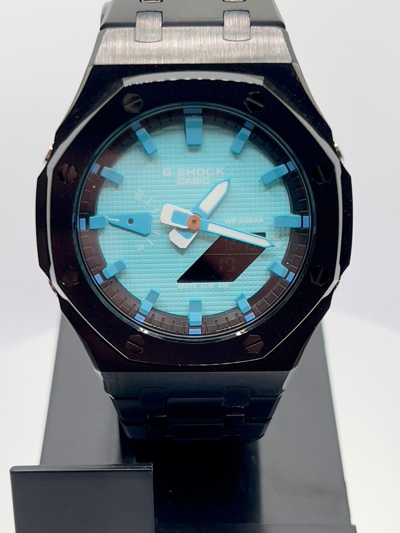 Casioak 'steel Blue' Custom Mod Stainless Steel Casio G-SHOCK GA2100 - Etsy