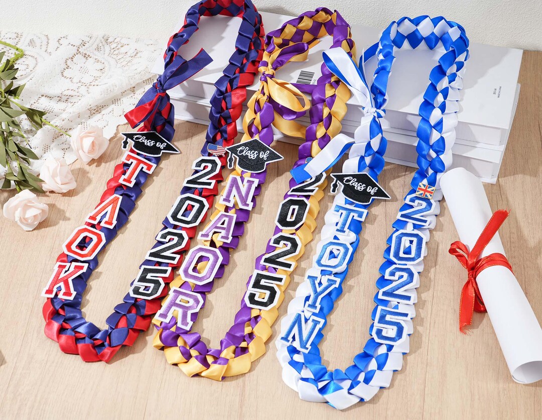 Personalized Graduation Lei 2025with Name,class of 2025 Graduation Lei ...