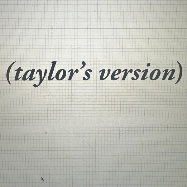 Taylor’s Version Decal - Etsy