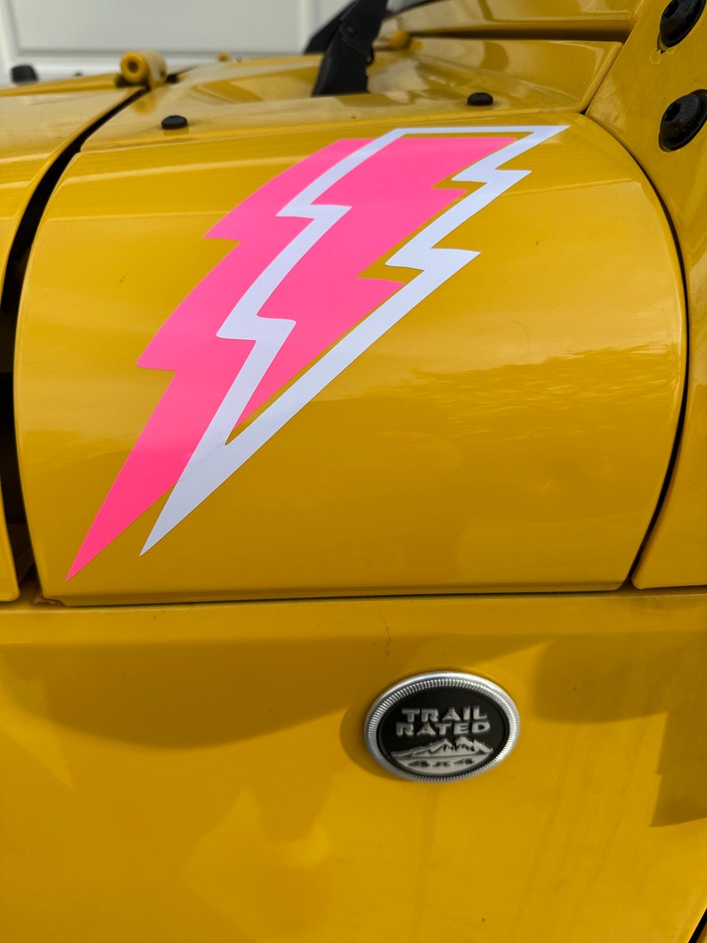 Lightning Bolt Decal - Etsy
