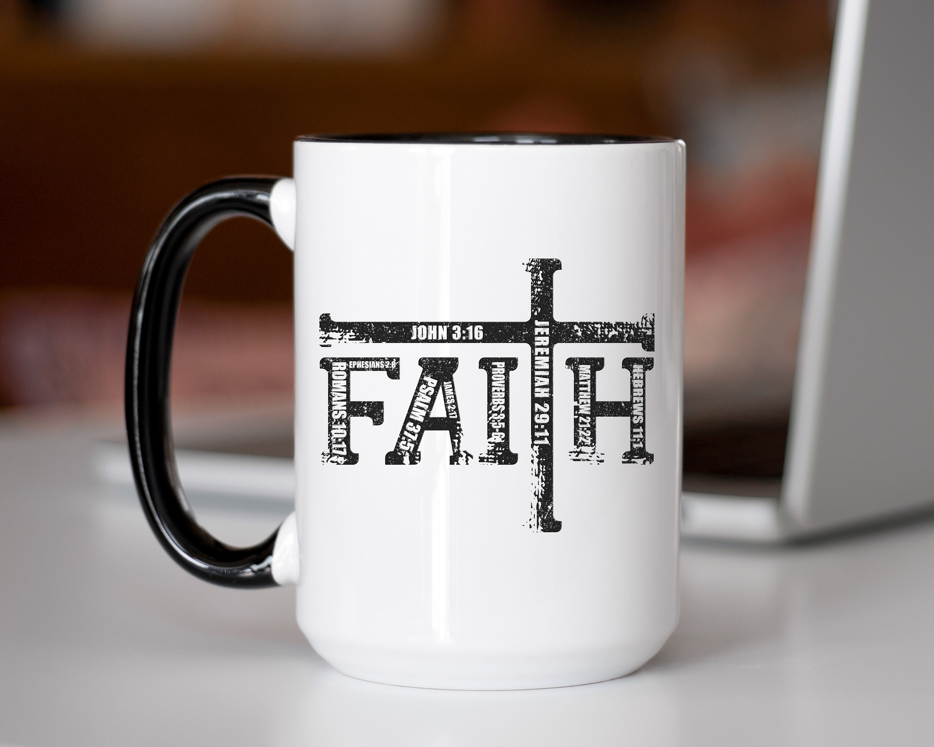 Faith Mug, Bible Verse Coffee Mug, Christian Mug, Bible Study Mug, Gift ...