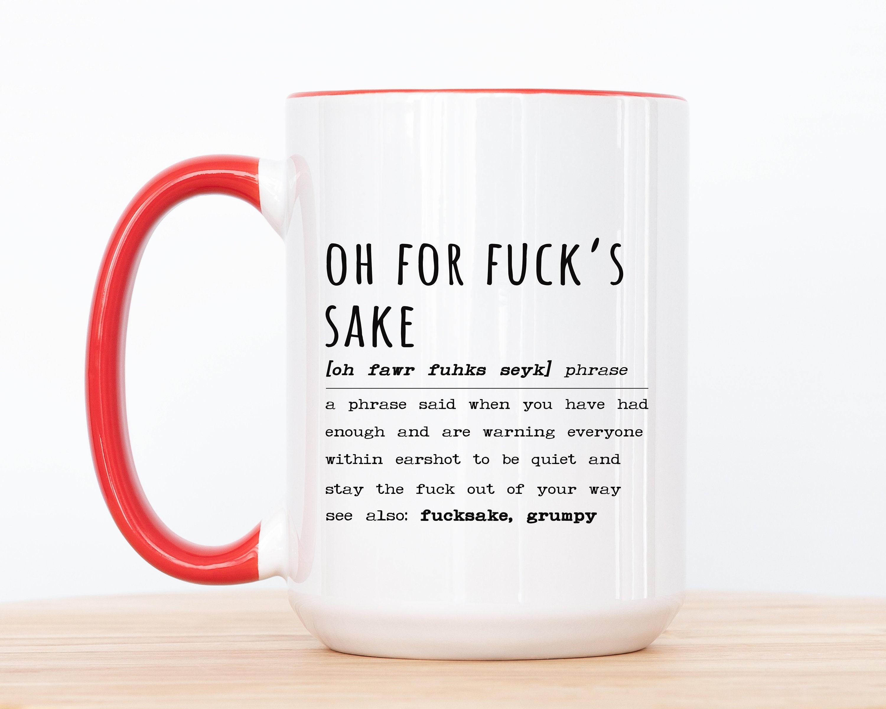 Oh for Fucks Sake Mug, Funny Office Coffee Mug, Funny Couples Gift, Sarcastic for Fuck Sake ...