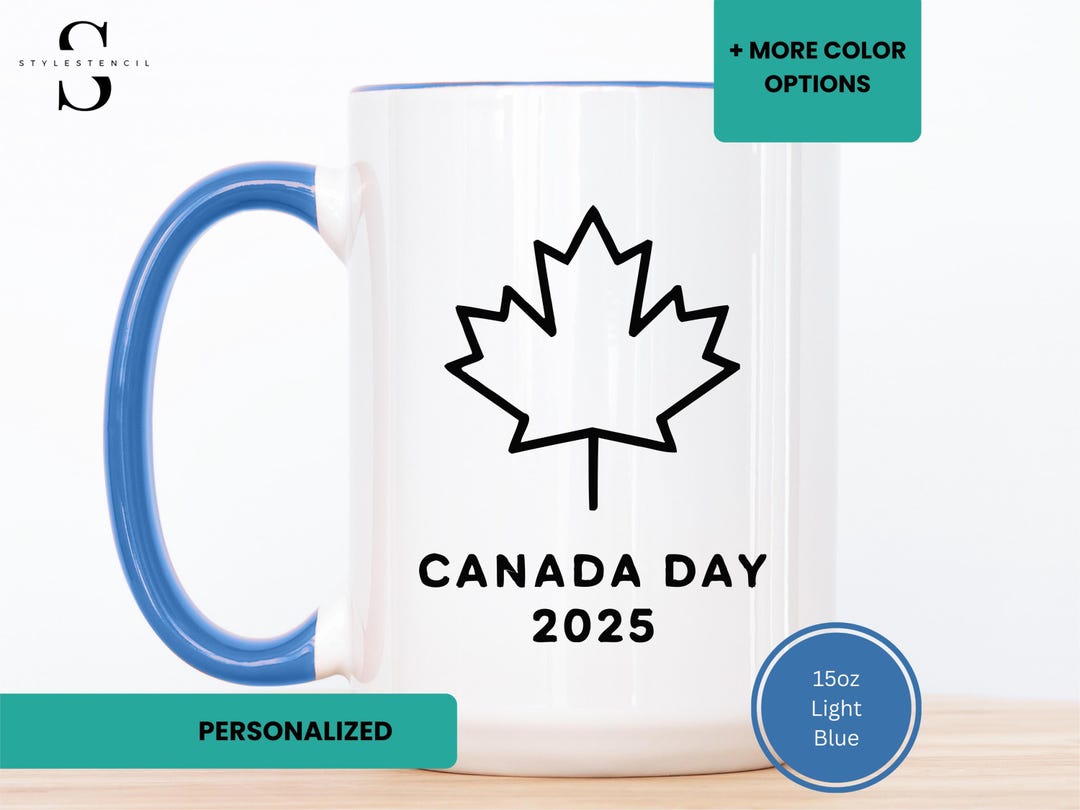Canada 2025 Mug | Canadian Coffee Cup Souvenir | Maple Leaf Canada Day ...