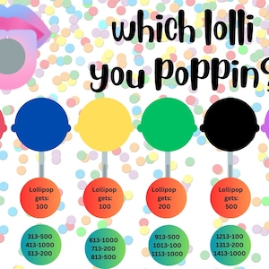 Lollipop Bingo Board - Etsy