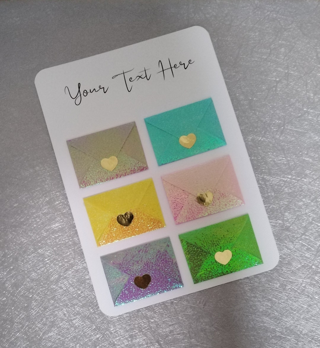 Personalised Birthday Rainbow Envelope Card Handmade - Etsy