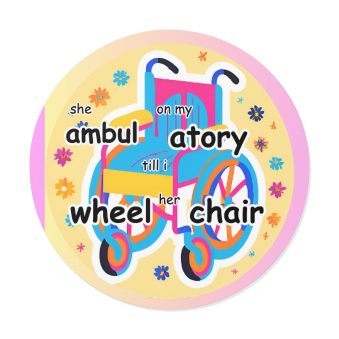 Ambulatory Wheelchair Vinyl Sticker - Etsy
