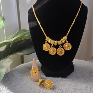 Gold Plated Gobagob Jewelry Set - Ethiopian/eritrean for Wedding, Mels ...