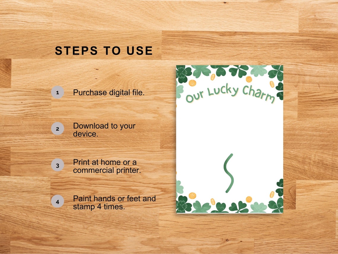 Shamrock Baby Handprint Craft Activity for St. Patrick's Day Our Lucky ...