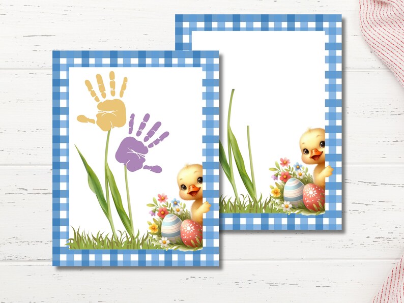 Easter Springtime Handprint and Footprint Craft Activity Bundle; Set of ...
