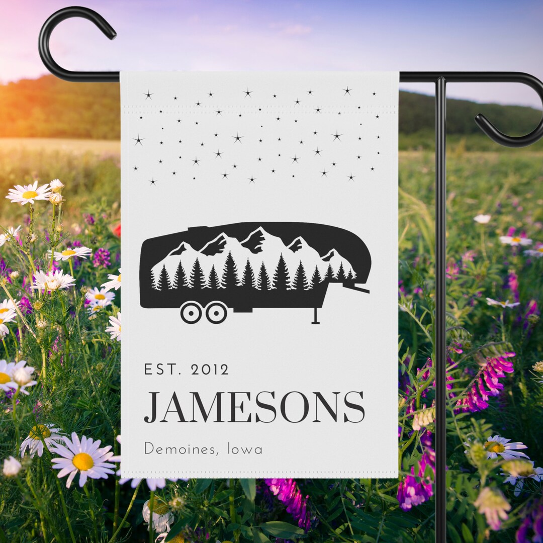 Fifth Wheel Camper Flag, Fifth Wheel Camper Sign, Personalized Fifth ...