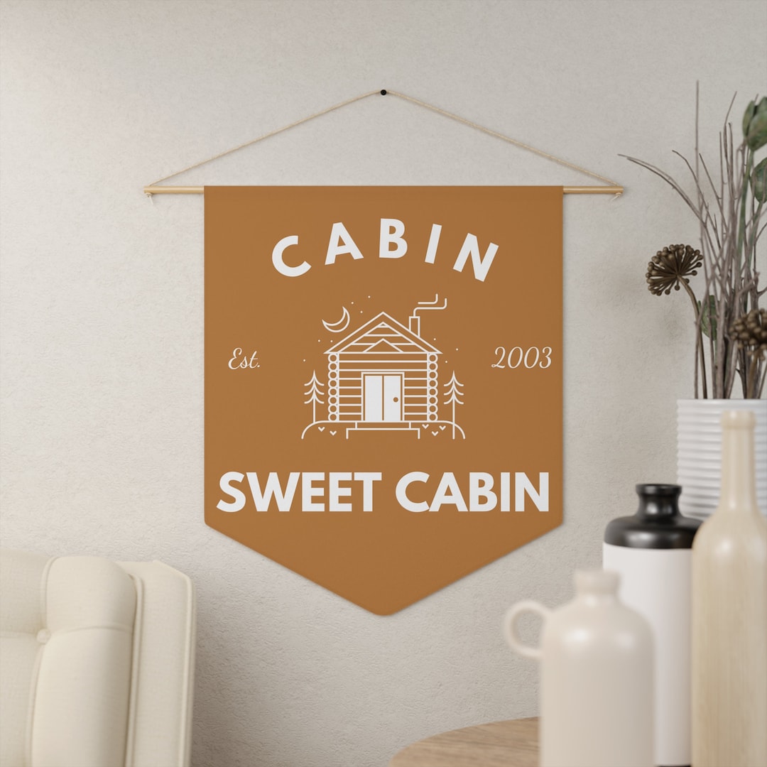 Cabin Pennant Flag Cabin Sweet Cabin Custom Cabin House Flag Cabin ...
