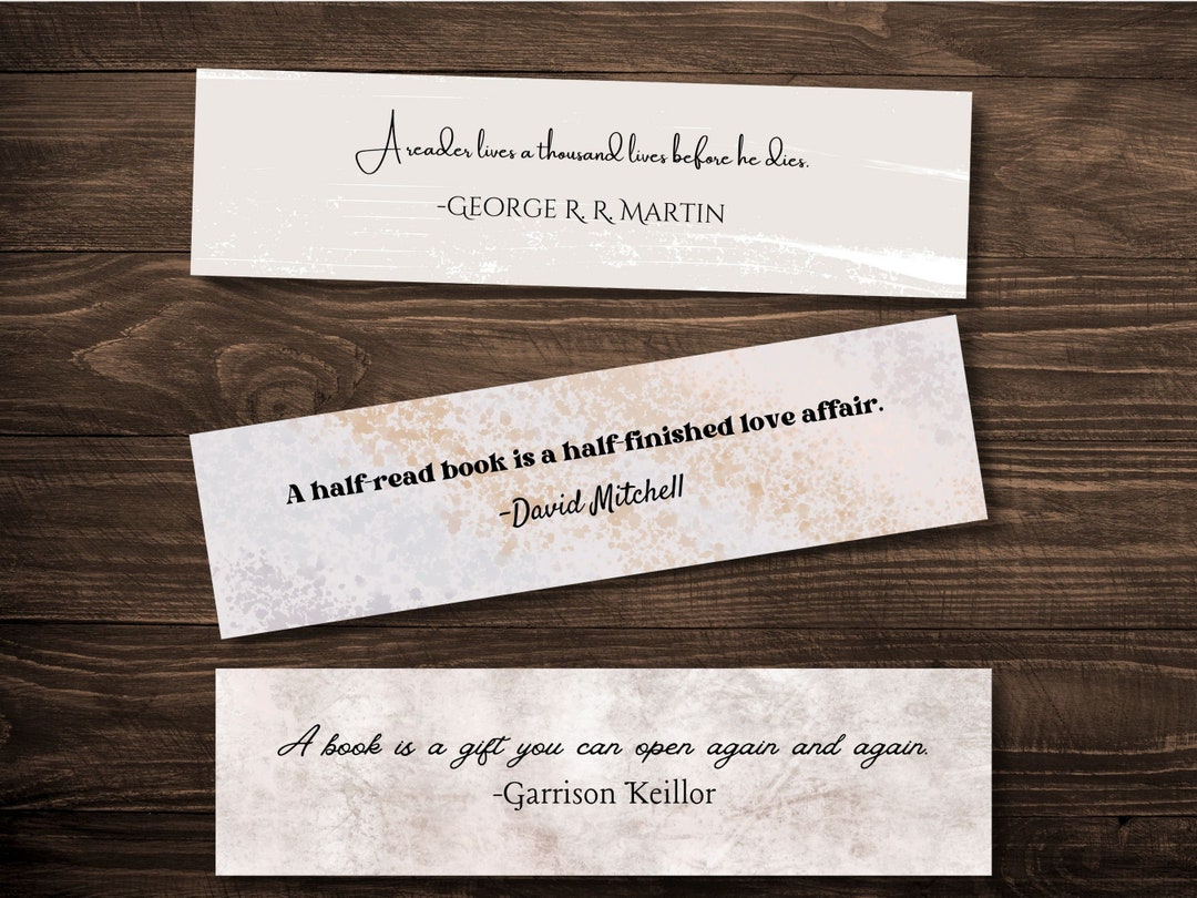 Printable Bookmarks Instant Digital Download Set of 5 Earth Tone ...