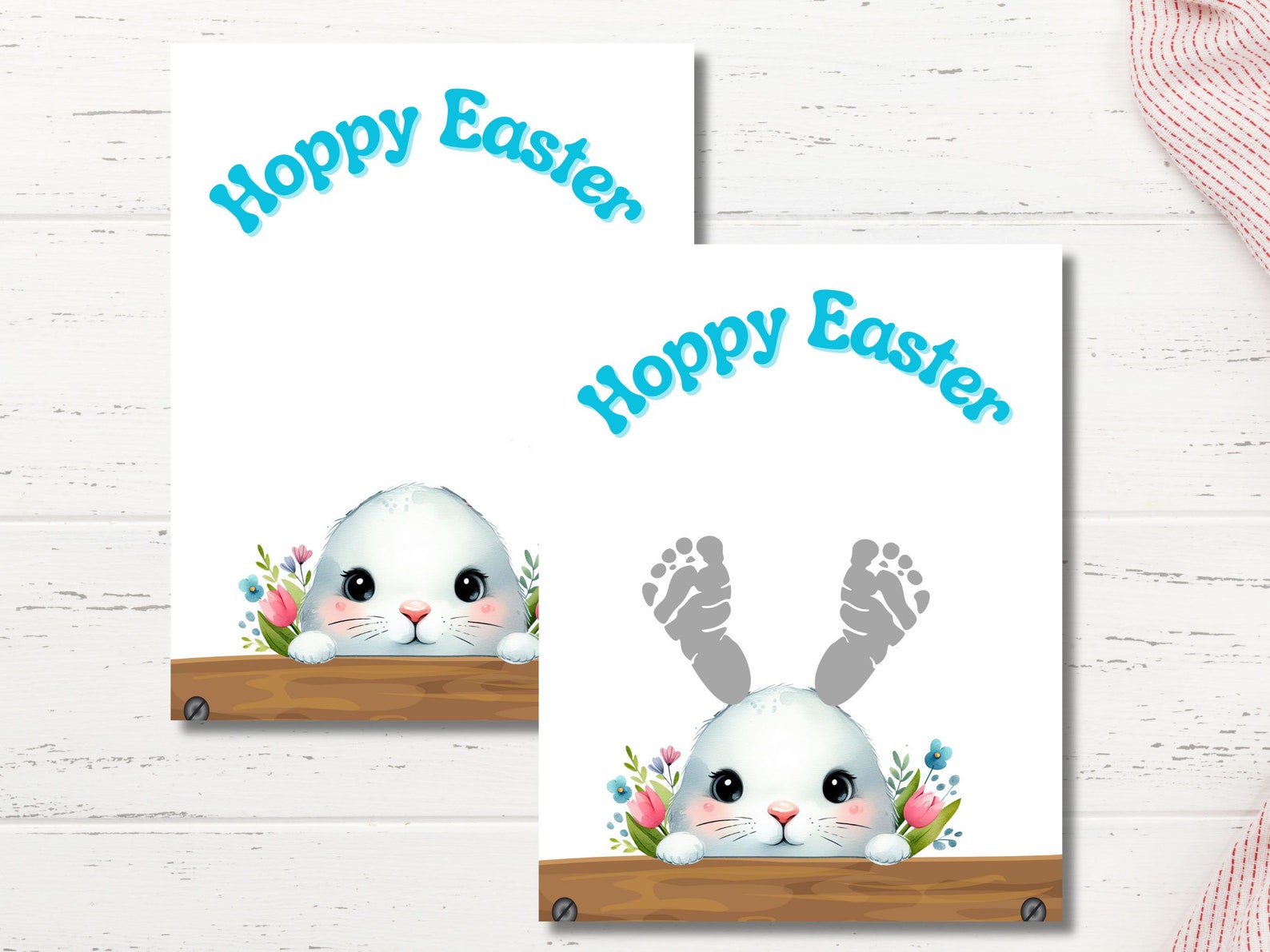 Easter Springtime Handprint and Footprint Craft Activity Bundle; Set of ...