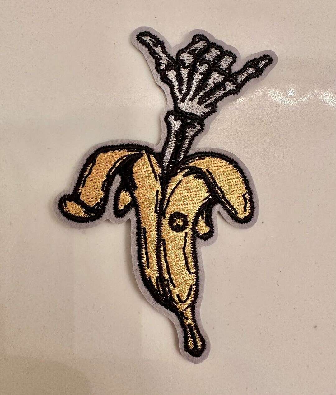 Shaka Banana Skeleton Hand Iron on Sew on Patch 3 - Etsy