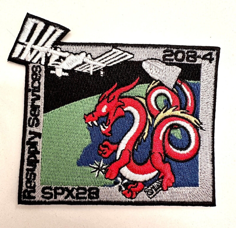 Spacex Nasa Spx-28 Dragon Resupply Services Iss Mission Patch - Etsy