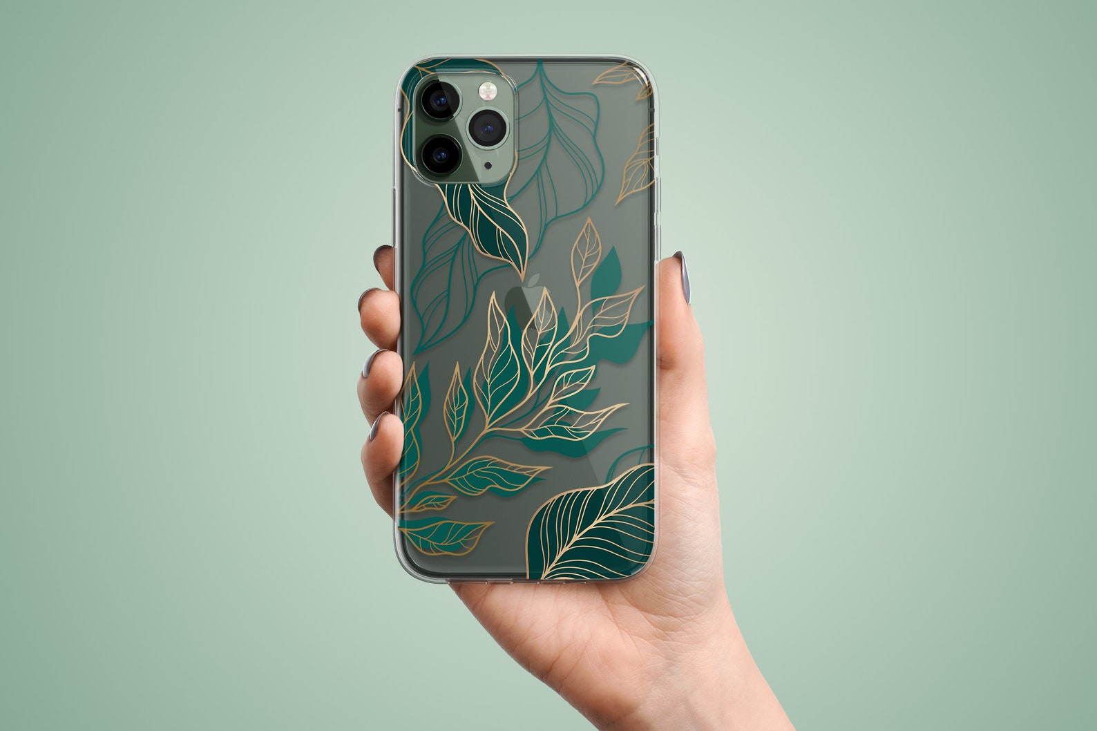 Green and Gold Leaves Case for Nothing Phone 2a, Motorola Moto G31 G5 ...