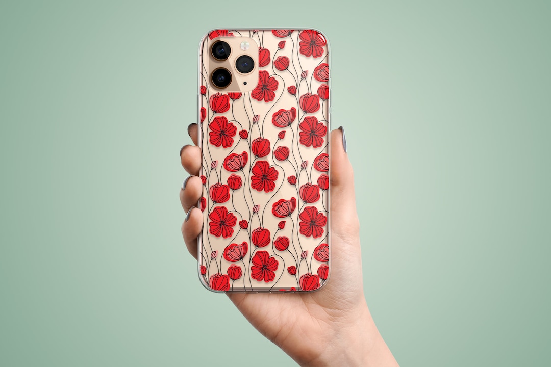 Poppy Flowers Case for Sony Xperia 10 III IV VI 1 5, Asus Rogphone 5 ...