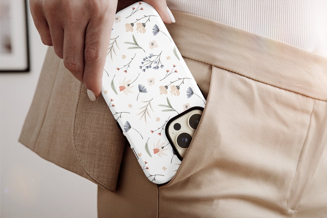 Tough Flower Case for iPhone - Floral Extra Protection Cover for Apple ...
