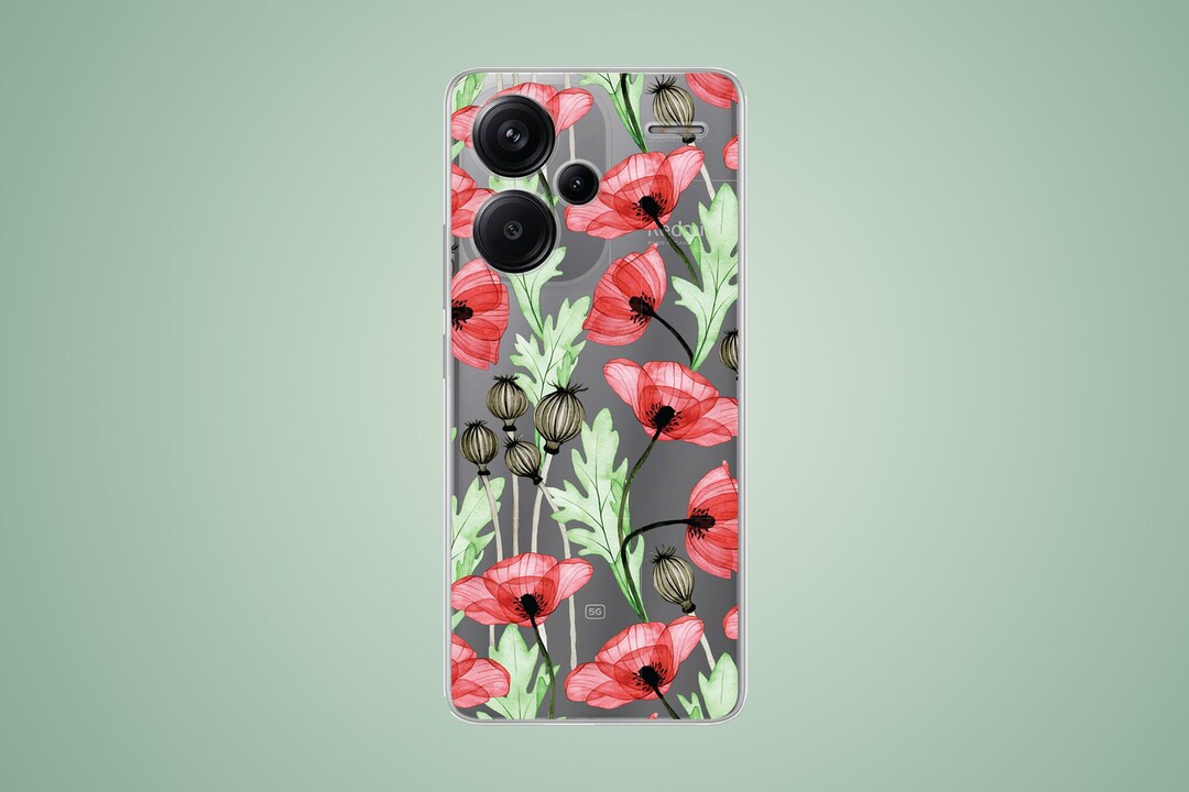 Poppies Case for Xiaomi Poco M5 F6 Pro X3 X5 X6 12 X 12T 12S 13 Lite ...