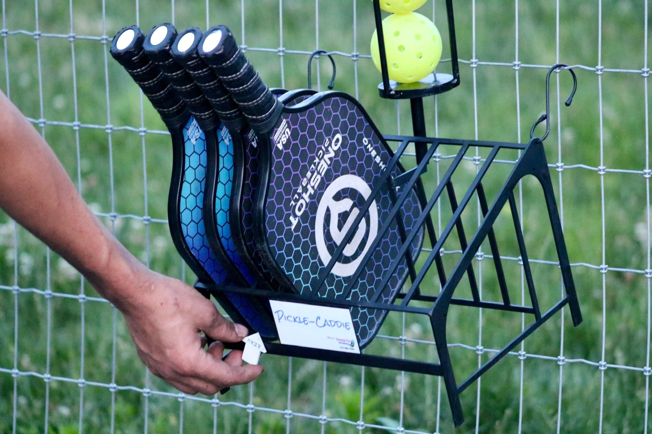 Pickleball Rack Rotator Next up Pickle-caddie Dream-co Paddle and Ball ...
