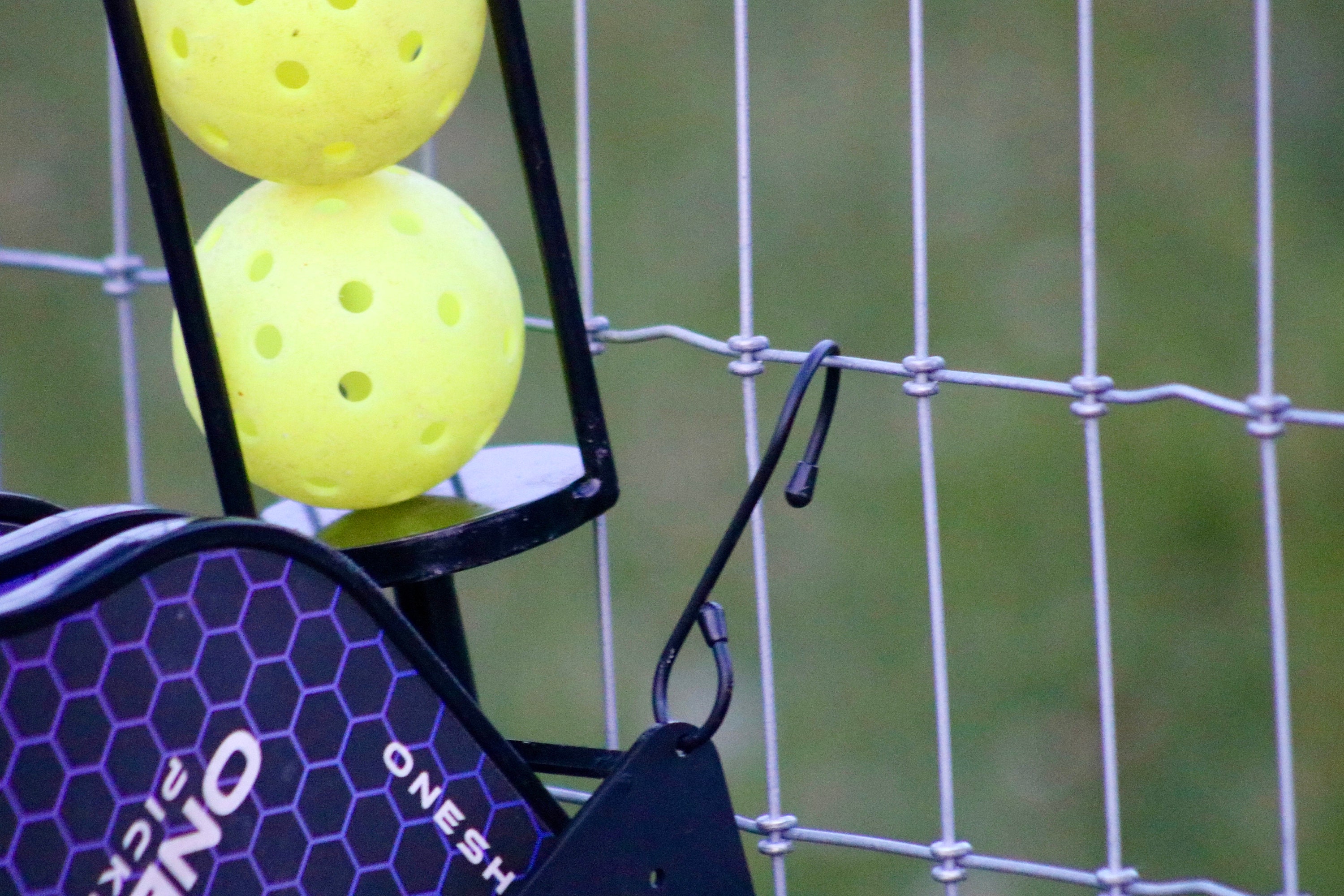 Pickleball Rack Next up Metal Pickle-caddie Dream-co Paddle and Ball ...