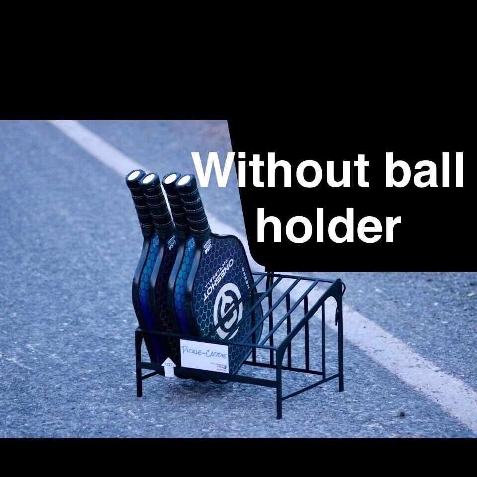 Pickleball Paddle and Ball Holder: Portable Storage Rack for 8 Paddles ...