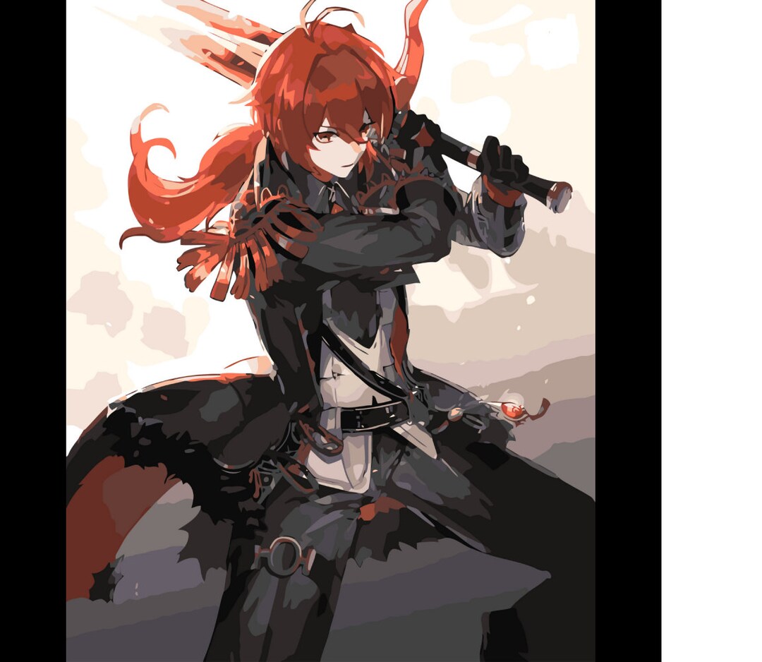 Diluc Genshin Impact FRAMED Paint by Number Kit Adult Anime Painting ...