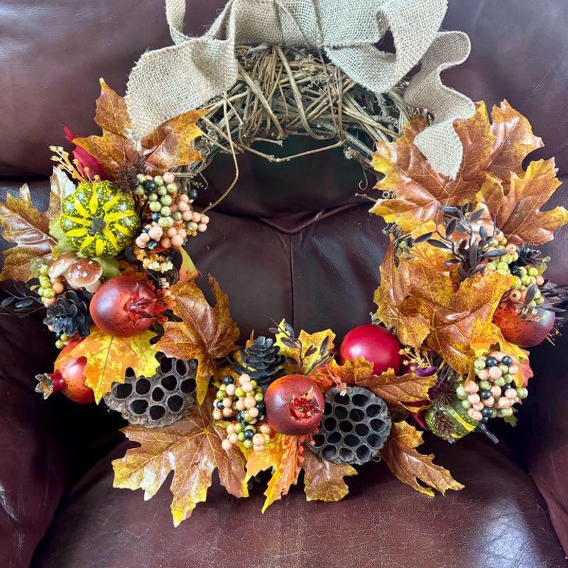 Wicker Wreath - Etsy