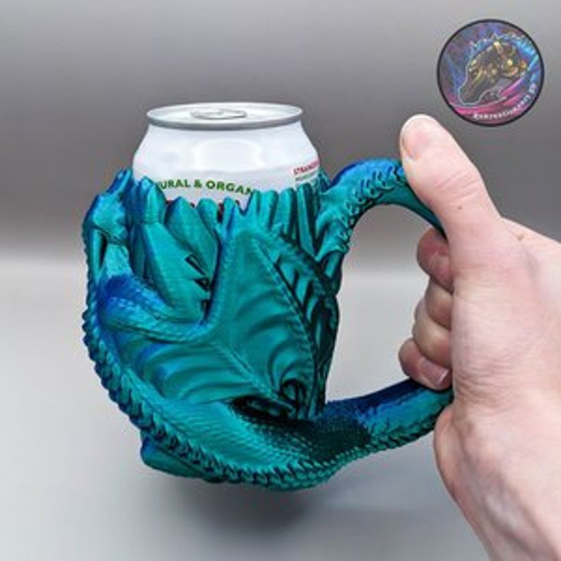 Dragon Can Holder 3D Printed Design by Kekreations Art 3D - Etsy