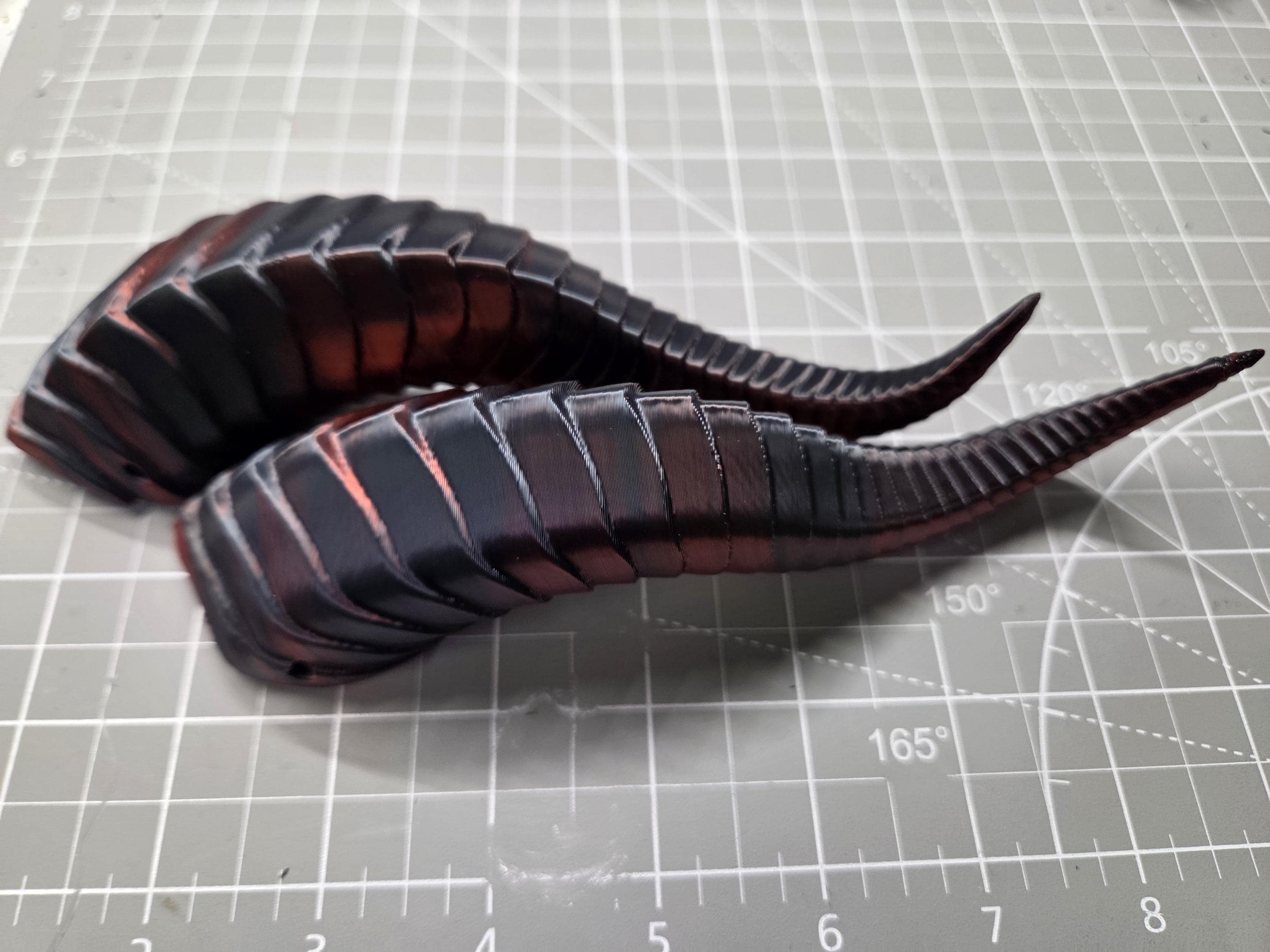 Dragon Horns -DEFECTS- 3D Printed - Lightweight Fantasy Costume Prop ...