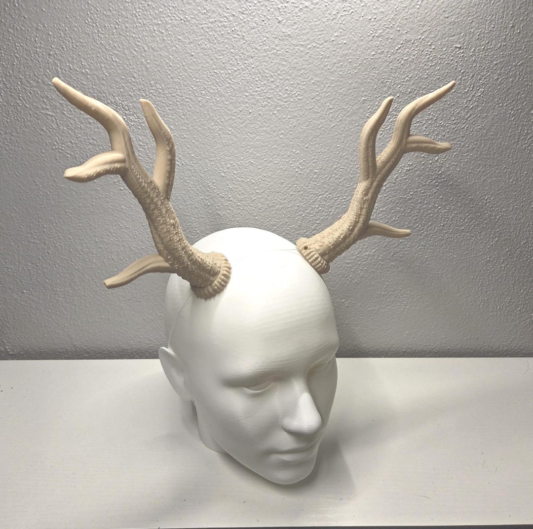 Antlers – 3D Printed - Lightweight Fantasy Costume Prop for Cosplay ...