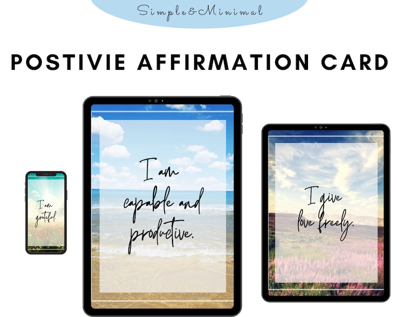 Empowerment Pack: Printable Affirmation, Quote Cards for Self-esteem ...