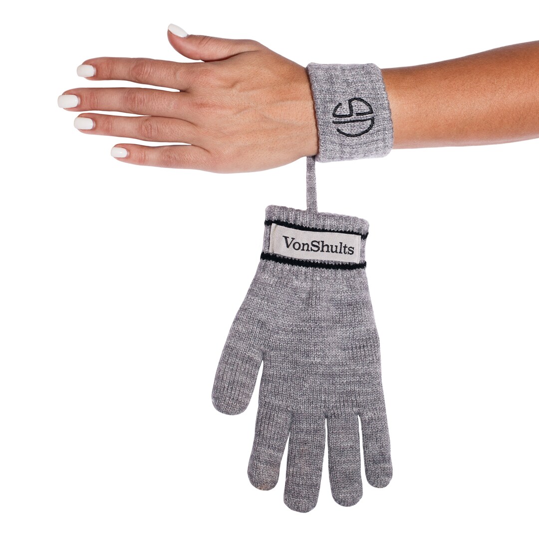 Women’s Merino Wool Winter Gloves – No-lose Mittens With Cord & Leash ...