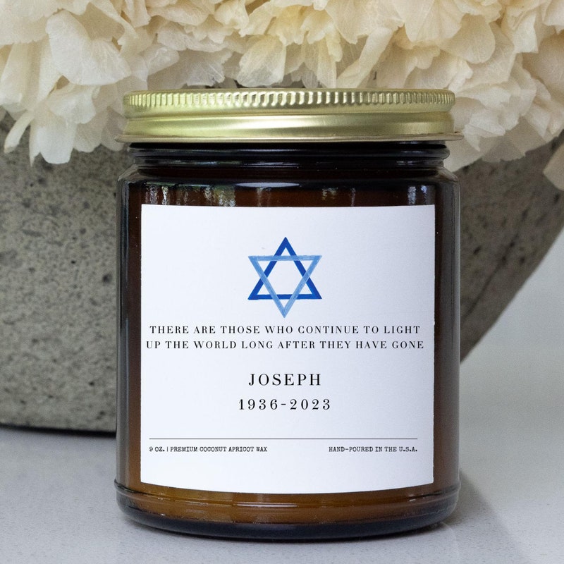 Memorial Jewish Candle - Etsy