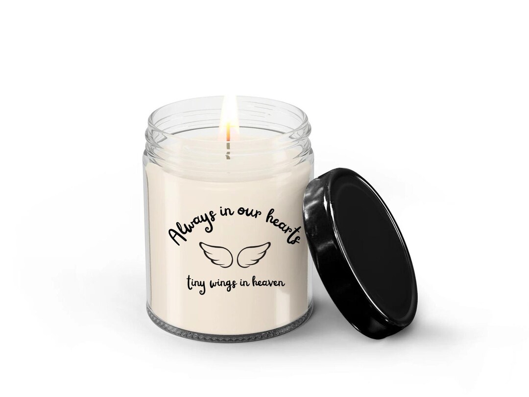 Memorial Gift for Loss of Baby Boy or Girl Candle, Always in Our Hearts ...