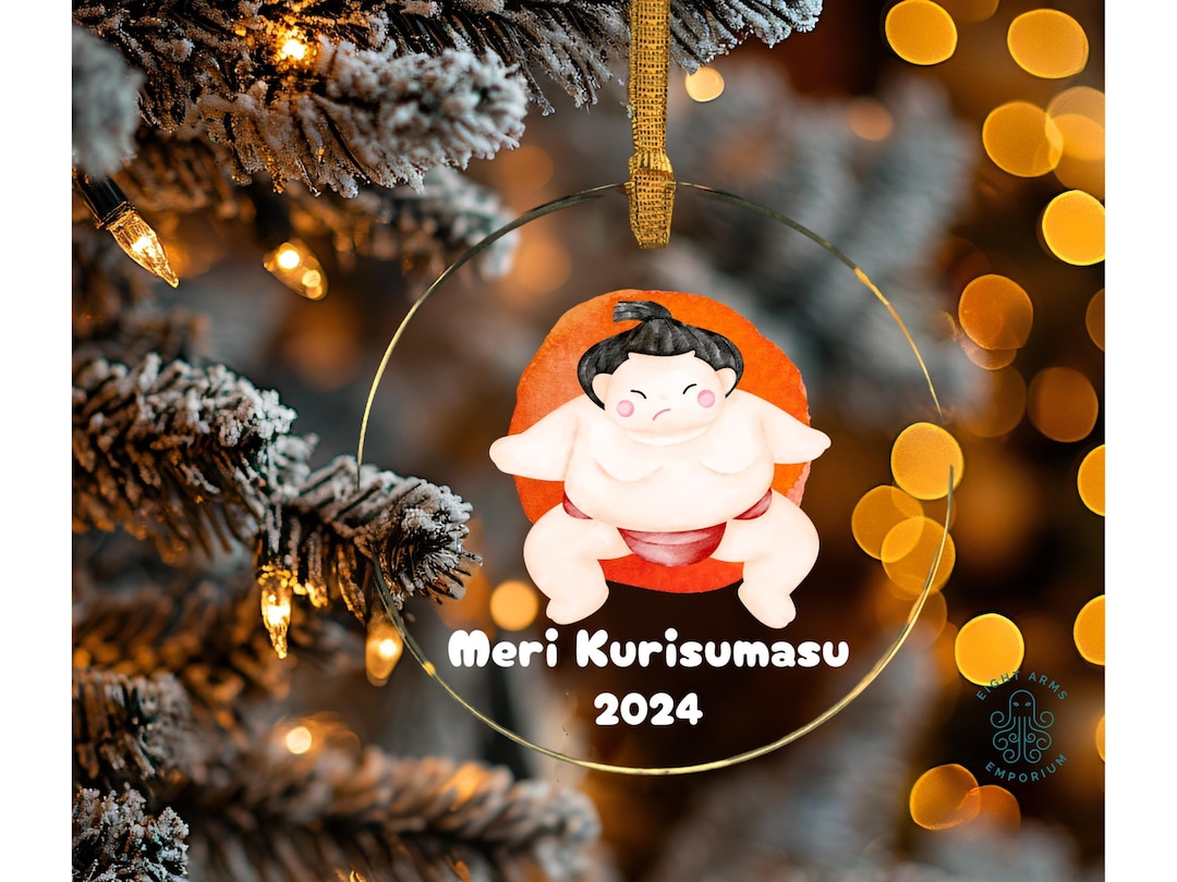 Sumo Ornament, Sumo Wrestler, Gift for Sumo Fan, Meri Kurisumasu ...