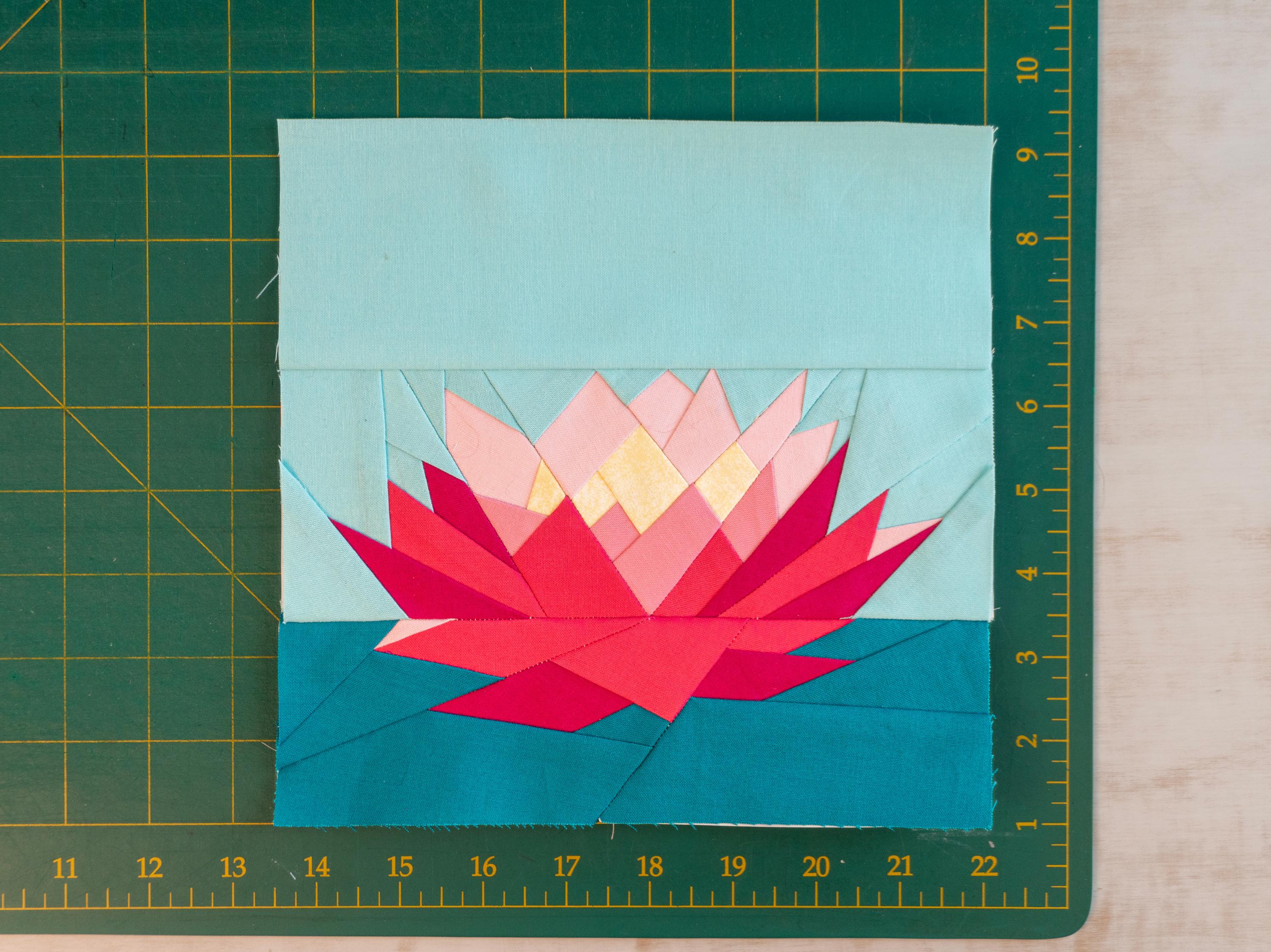 Frog Pond Quilt Block Patterns Two 8x8 Squares, Foundation Paper Piece ...