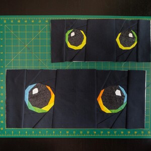 Kitty Eyes Quilt Block Pattern in 3 Sizes Foundation Paper Piece FPP ...