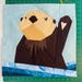 Otter Wave Quilt Block Pattern 16x16" Foundation Paper Piece FPP, Cute ...
