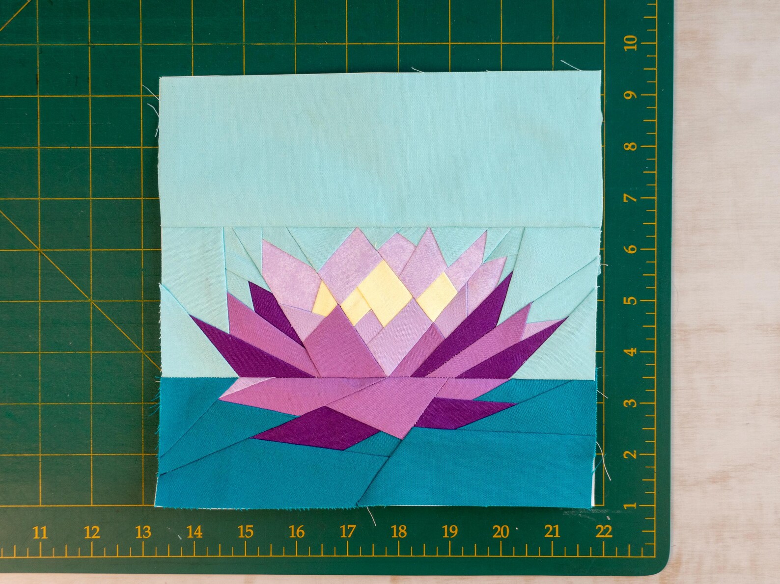Frog Pond Quilt Block Patterns Two 8x8 Squares, Foundation Paper Piece ...