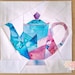 Geometric Teapot Quilt Block Pattern 10x10" Foundation Paper Piece FPP ...