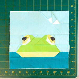 Frog Pond Quilt Block Patterns Two 8x8" Squares, Foundation Paper Piece ...