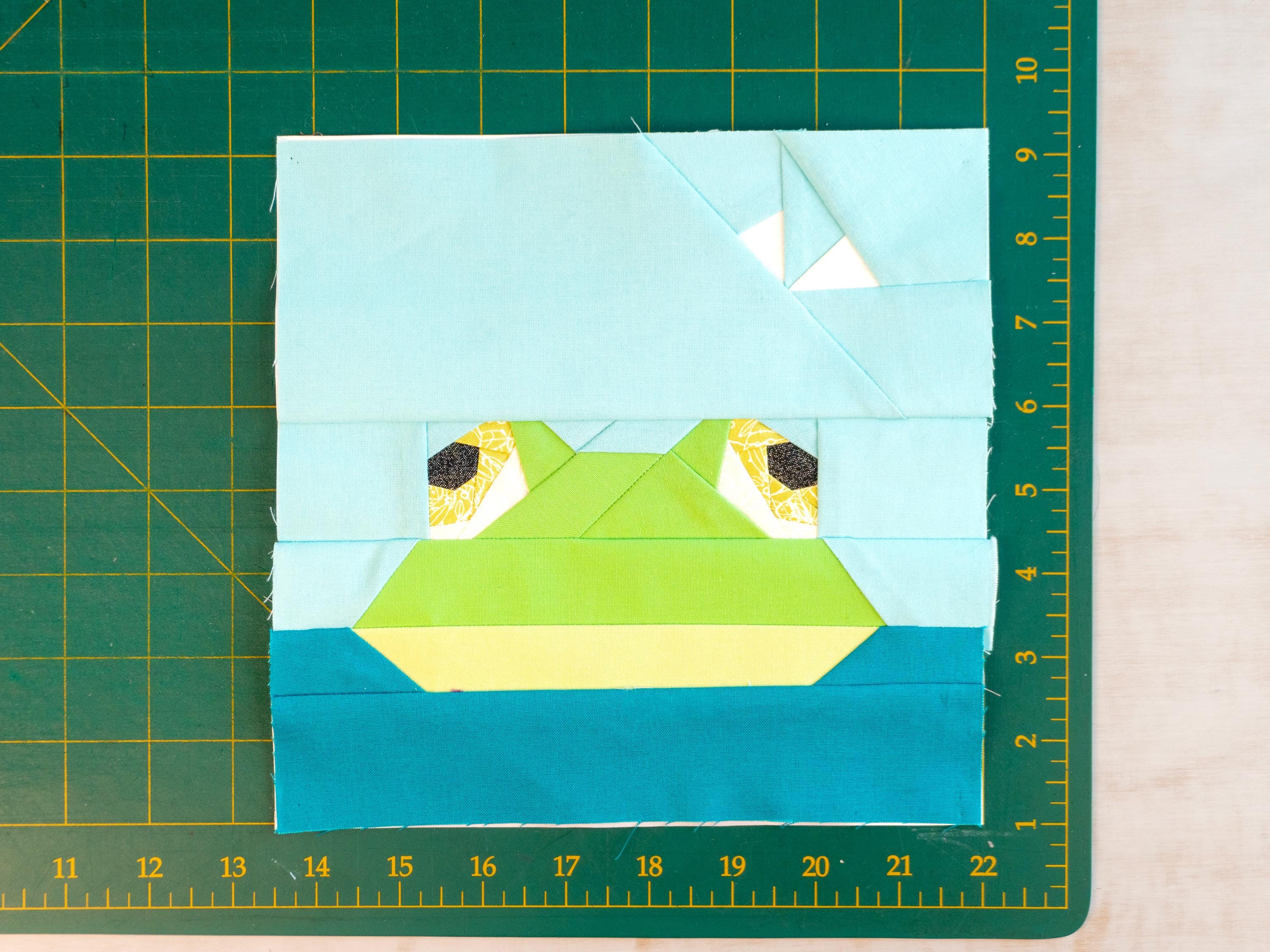 Frog Pond Quilt Block Patterns Two 8x8 Squares, Foundation Paper Piece ...