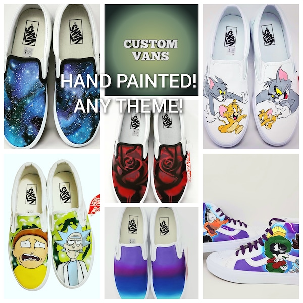 Custom Vans Shoes - Etsy