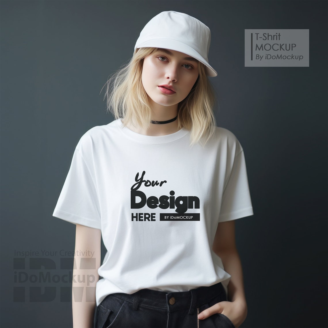 Gildan 5000 Mock Up Set 4 Female Model Tshirt Mockup White - Etsy